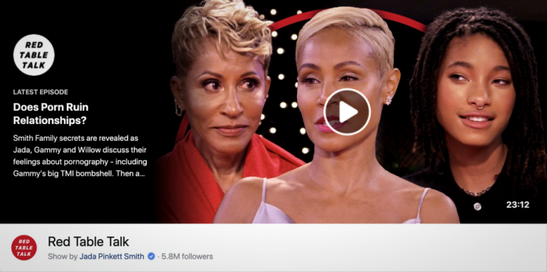 Watch Jada Pinkett Smith's Emotional "Red Table Talk" Episode on Porn ...